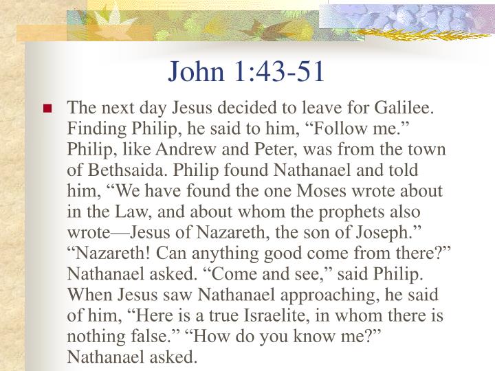 John 1 43 51 Sunday Teaching 7 17 2022 Pastor Greg Tyra Harvest